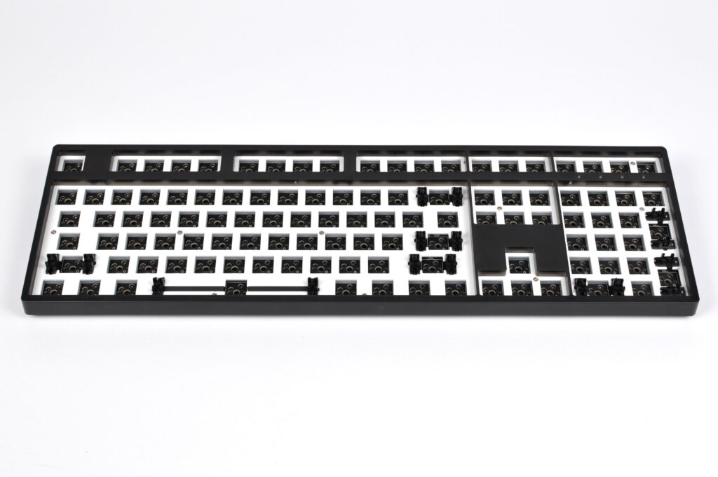 TK108 RGB Mechanical Keyboard Kit – Tri-Mode – Black – Keebco