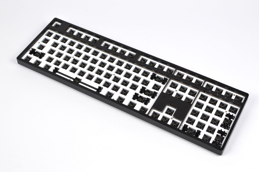 TK108 RGB Mechanical Keyboard Kit – Tri-Mode – Black – Keebco